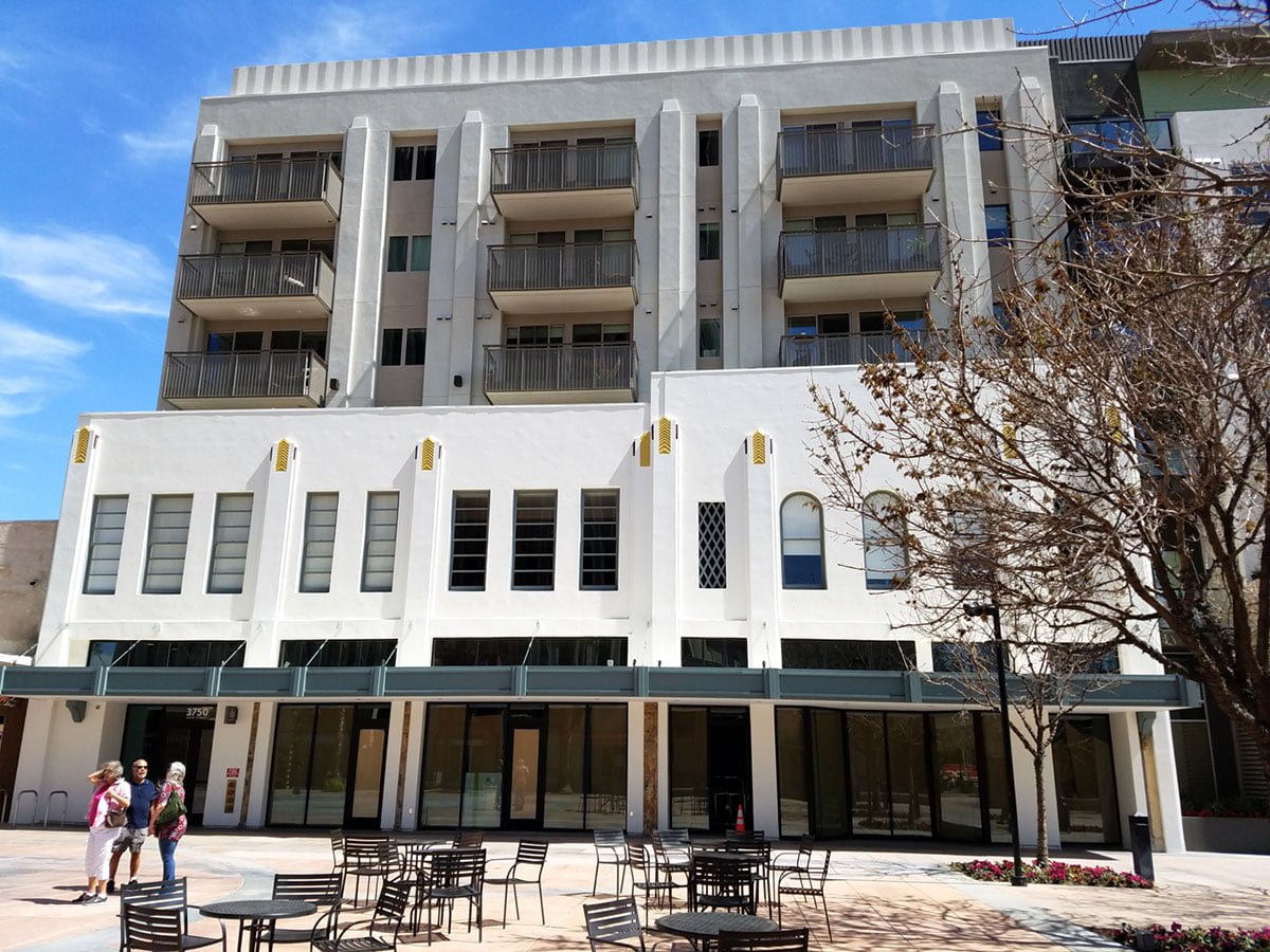 Mixed-use back as part of the mix in downtown Riverside ...